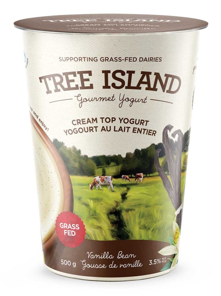 Vanilla ~ Cream Top Yogurt | Tree Island Yogurt